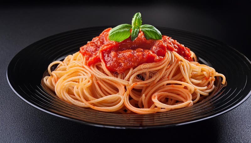 Spaghetti Al Pomodoro, AI Generated Stock Illustration - Illustration ...