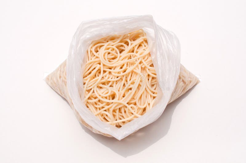 Spaghetti in a bag stock image. Image of grate, italian - 20051235