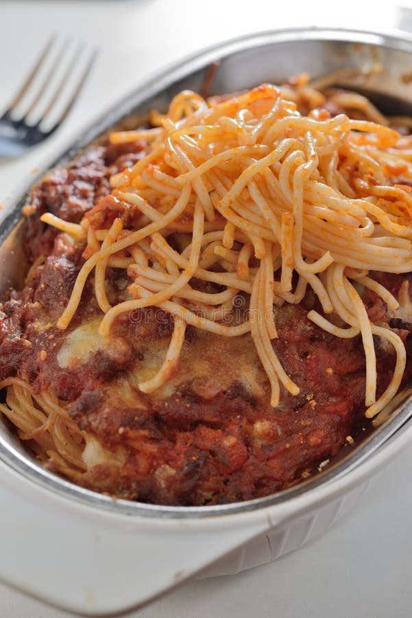 Spaghetti Bolognese stock image. Image of italian, grilled - 73130619