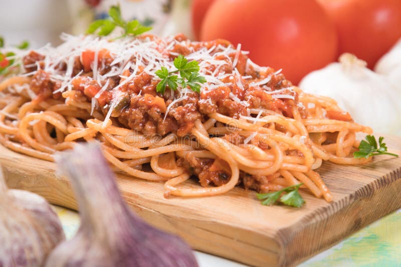 Spaghetti Bolognese Pasta with Beef Ragu Stock Image - Image of cuisine ...