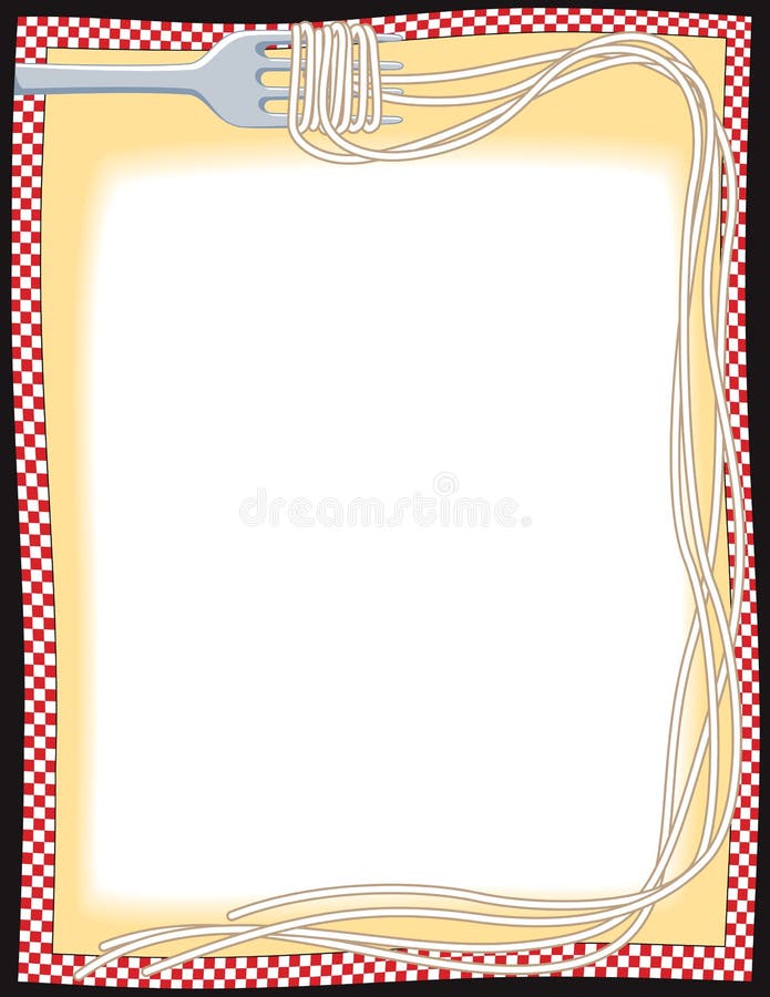 Spaghetti Border stock illustration. Illustration of image - 10679885