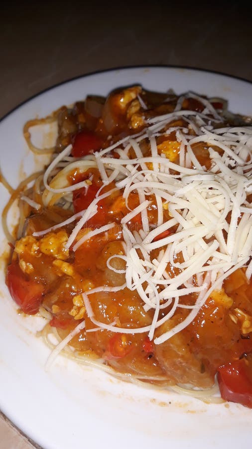 Spaghetti for breakfast stock photo. Image of breakfast - 207514634