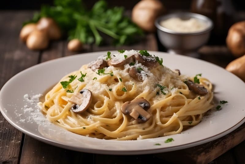 Spaghetti with Cheese, Italian Pasta. Neural Network AI Generated Stock ...