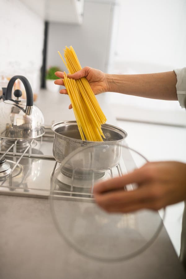Close Up Picture of Womans Hands Holding Spaghetti Stock Image - Image ...