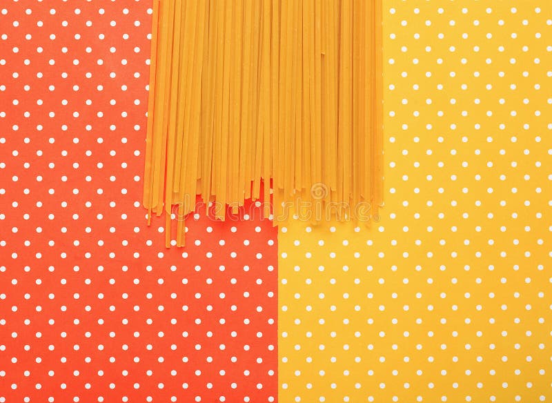 Spaghetti with Colorful Topped Background Stock Image - Image of ...