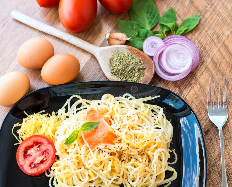 Spaghetti dinner stock photo. Image of delicious, chopsticks - 46250082