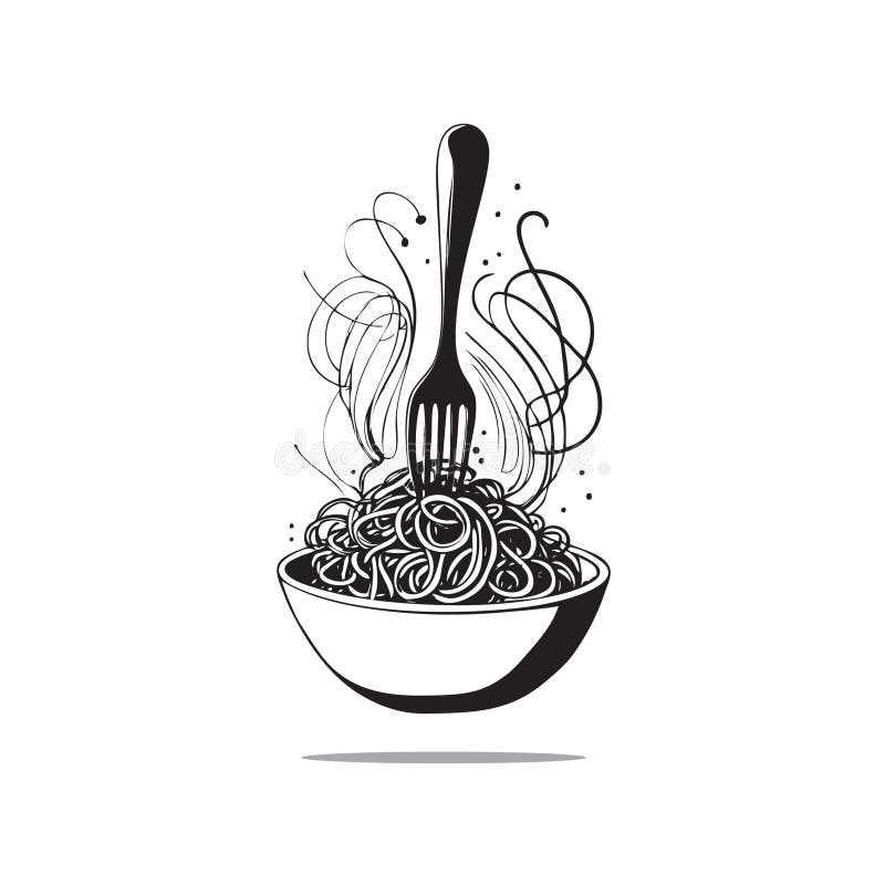 Spaghetti drawing stock vector. Illustration of clipart - 314925899