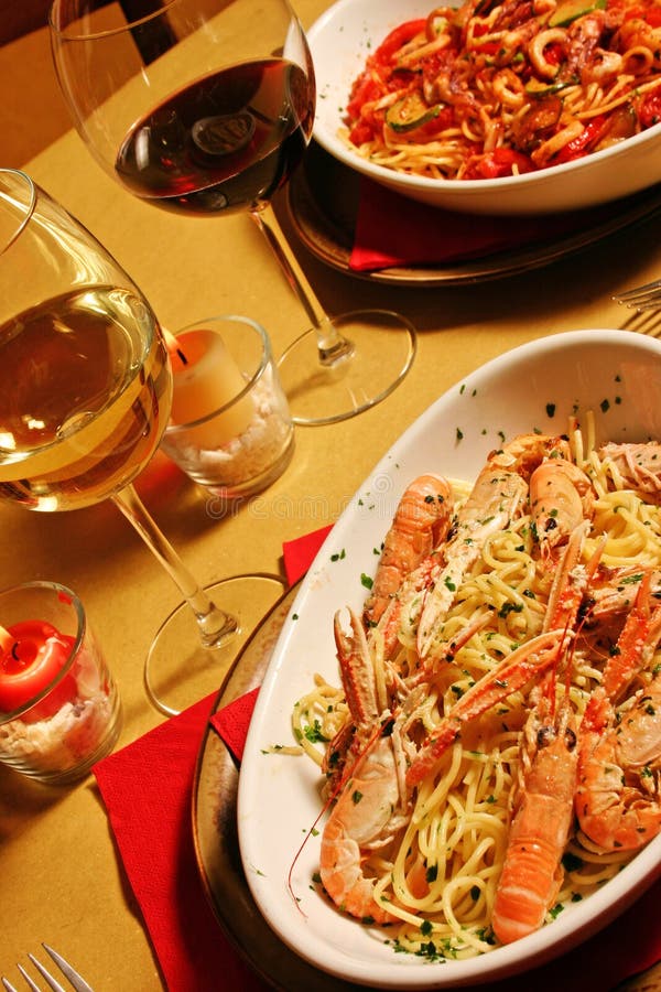 Spaghetti fish stock image. Image of seafood, blur, fine - 1787223