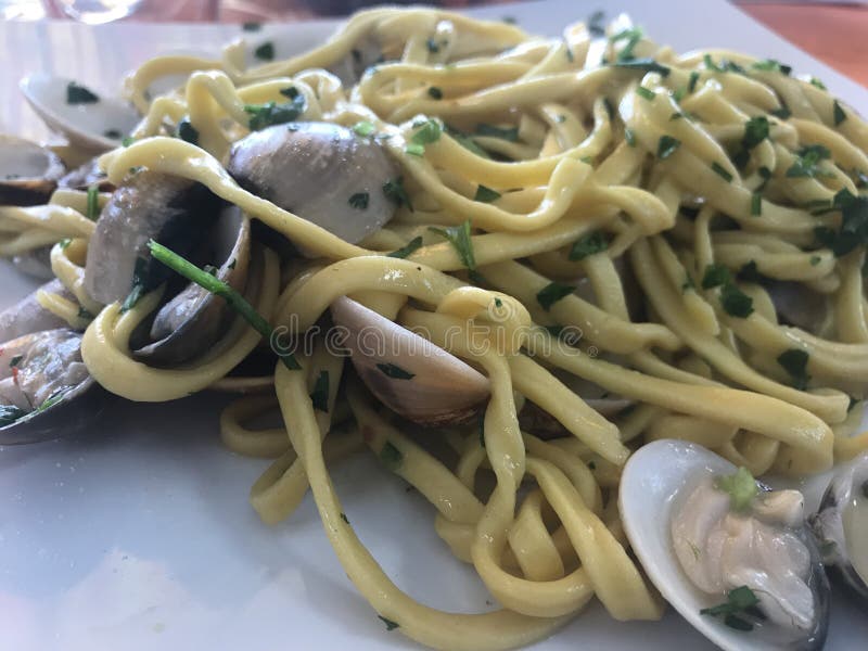 Spaghetti fish stock photo. Image of arselle, gourmet - 139313750