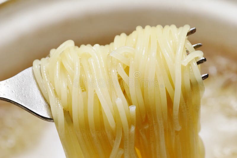 Spaghetti on the fork. stock photo. Image of italian, fresh - 4905686