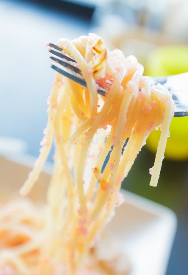 Spaghetti on fork stock image. Image of healthy, spaghetti - 32424015