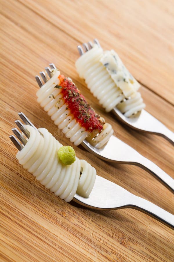 Spaghetti forks stock photo. Image of sauce, spaghetti - 29668634