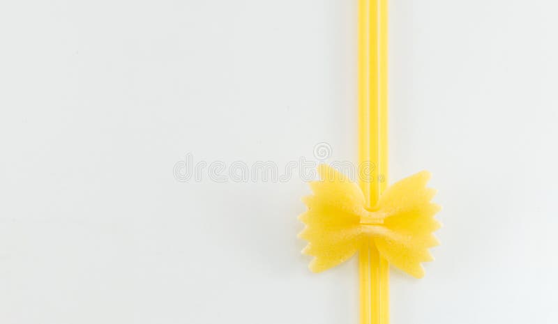 Spaghetti Forming Shapes on a White Background Stock Photo - Image of ...