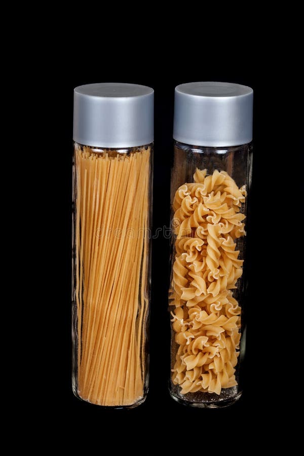 Spaghetti in a Glass Container Stock Image - Image of food, italian ...