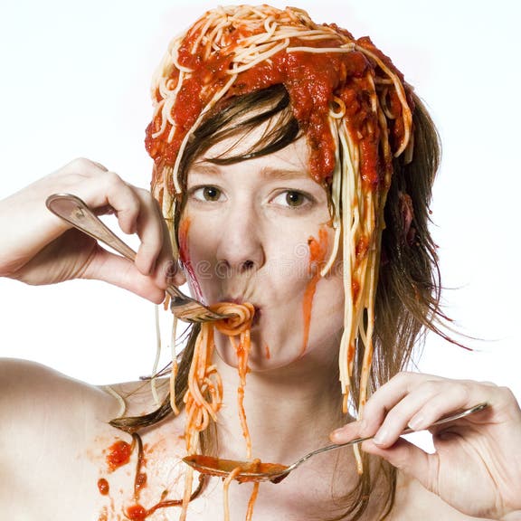 Spaghetti head stock image. Image of redhead, portrait - 2198729