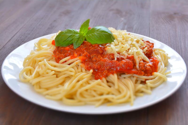 Spaghetti stock photo. Image of dish, pork, leaf, sauce - 307216976