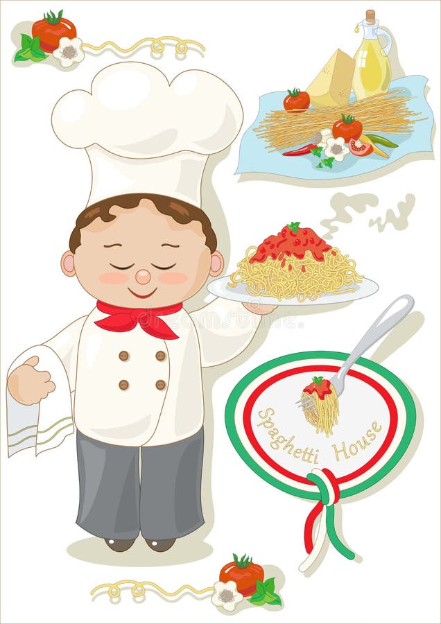 Spaghetti House stock vector. Illustration of tomato - 38663308