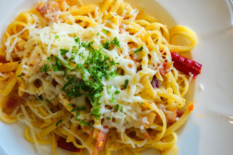 Spaghetti, Italian Food stock photo. Image of plate, dinner - 93813982