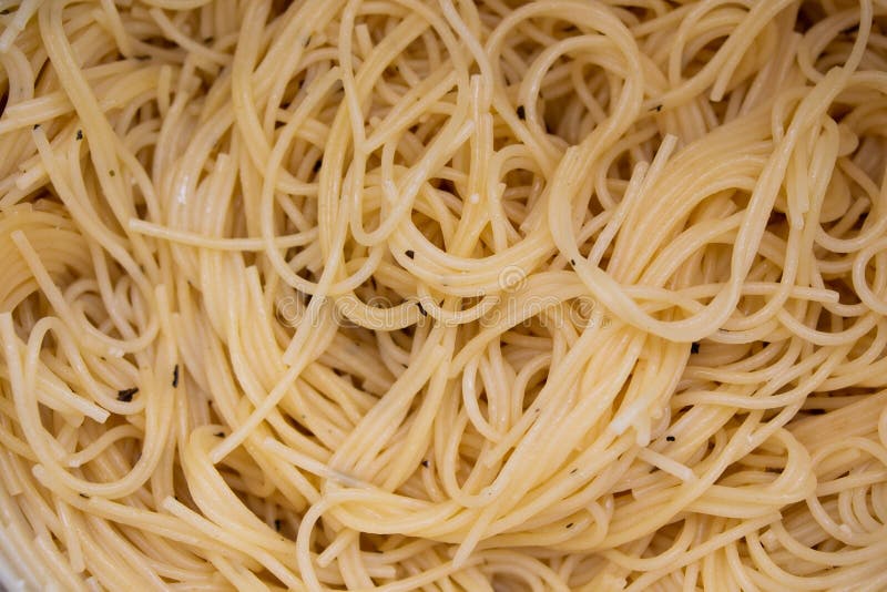 Spaghetti in Large Quantities Closely Cooked Stock Photo - Image of ...