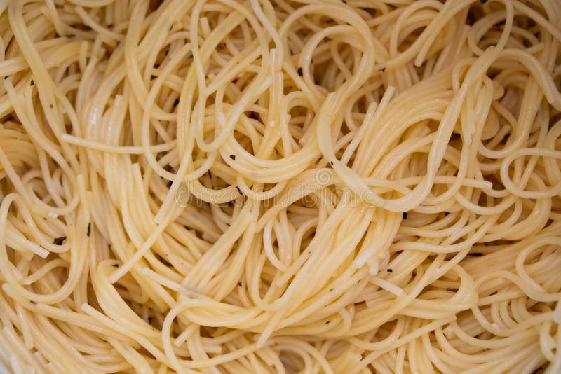 Spaghetti in Large Quantities Closely Cooked Stock Photo - Image of ...