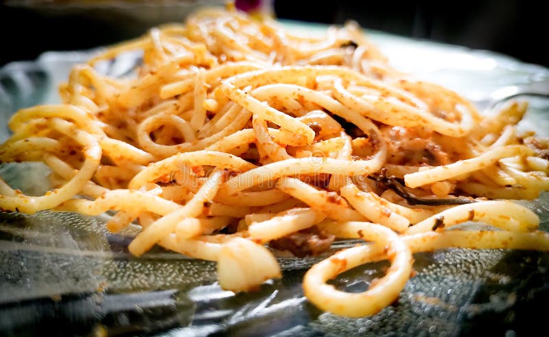 Spaghetti lover stock image. Image of demanding, plate - 245231329