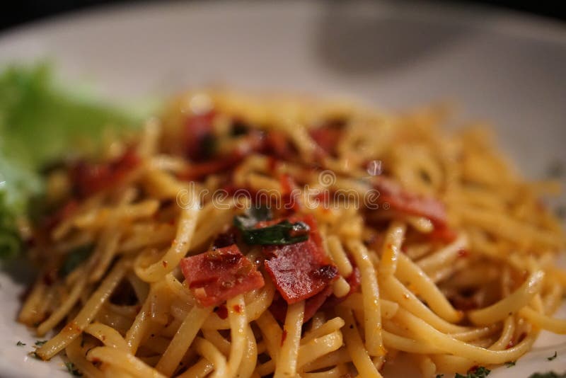 Spaghetti stock image. Image of tomato, spaghetti, lunch - 225387773
