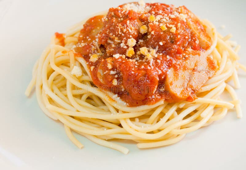 Spaghetti Meatball stock photo. Image of italy, pepper - 64721058