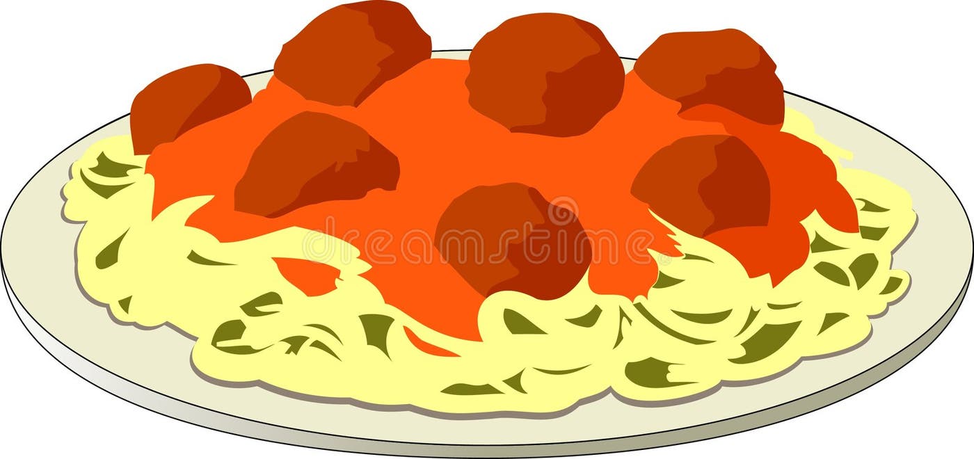 Spaghetti Meatballs Stock Illustrations – 3,958 Spaghetti Meatballs ...