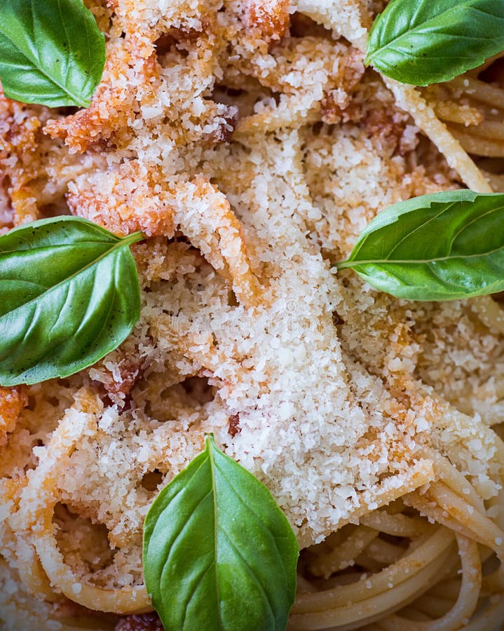 Spaghetti with mint stock photo. Image of green, dish - 168841684