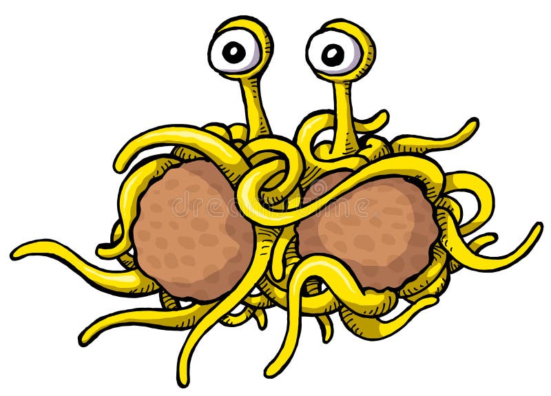 Spaghetti monster stock vector. Illustration of style - 60998926