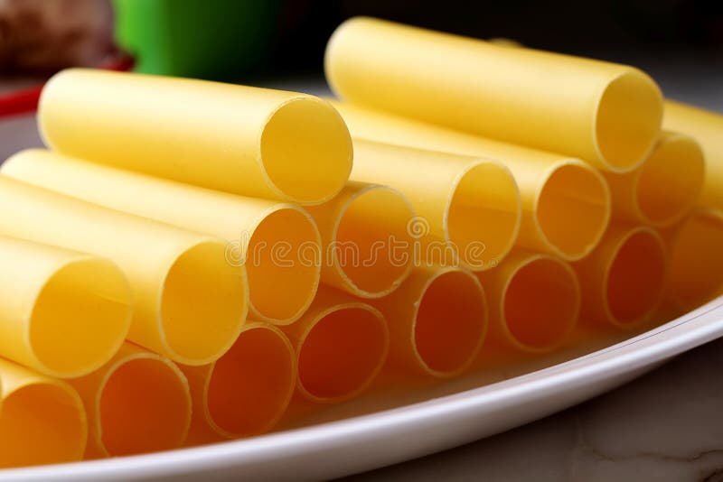 Tubes Spaghetti Pasta in in Quantities - Macaroni Texture Stock Image ...
