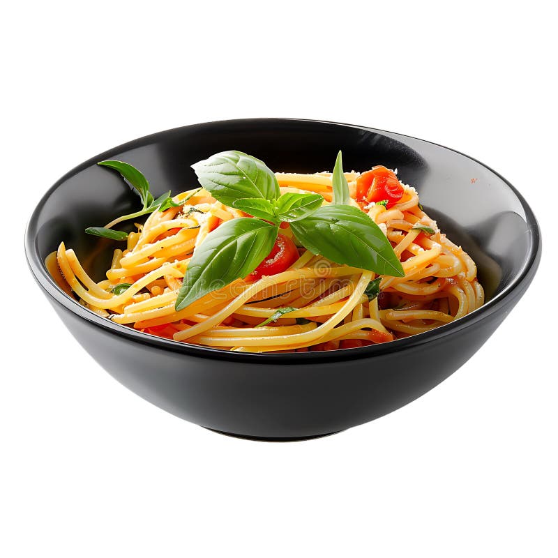 Spaghetti Pasta All by Itself on a Transparent Background Stock ...