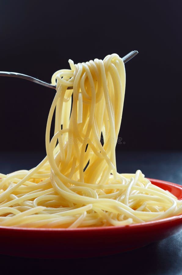 Pasta on fork stock photo. Image of meta, eatable, kitchen - 2184902