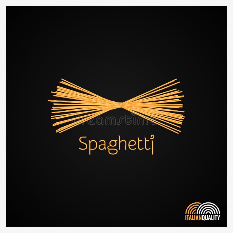 Pasta Logo Vector Isolated, Spaghetti Noodle On Fork Symbol, Italian ...