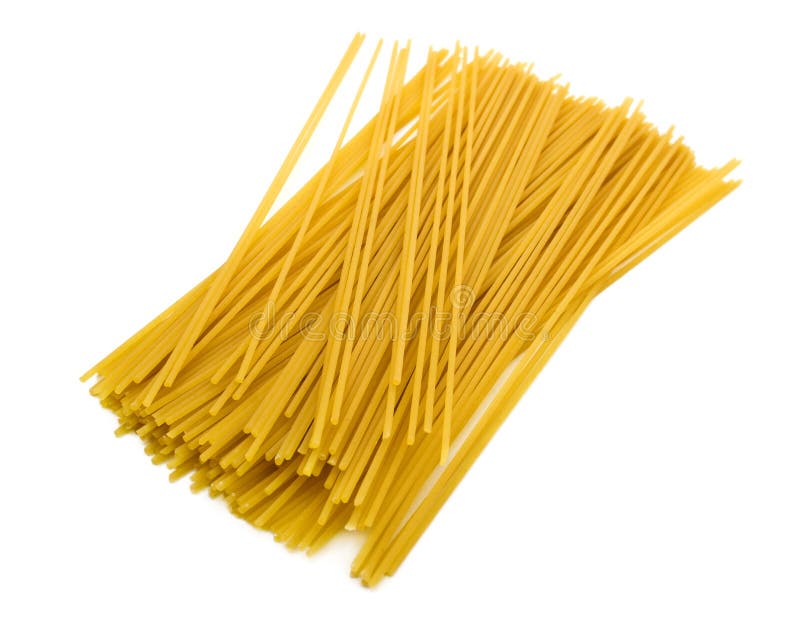 Spaghetti pasta on white stock image. Image of hard, shaped - 18861501