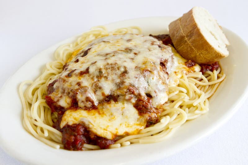 Spaghetti stock image. Image of mozzarella, sliced, dish - 40061737