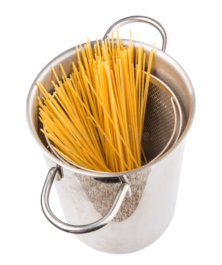 Spaghetti in a Pot IV stock image. Image of flour, cuisine - 40034205