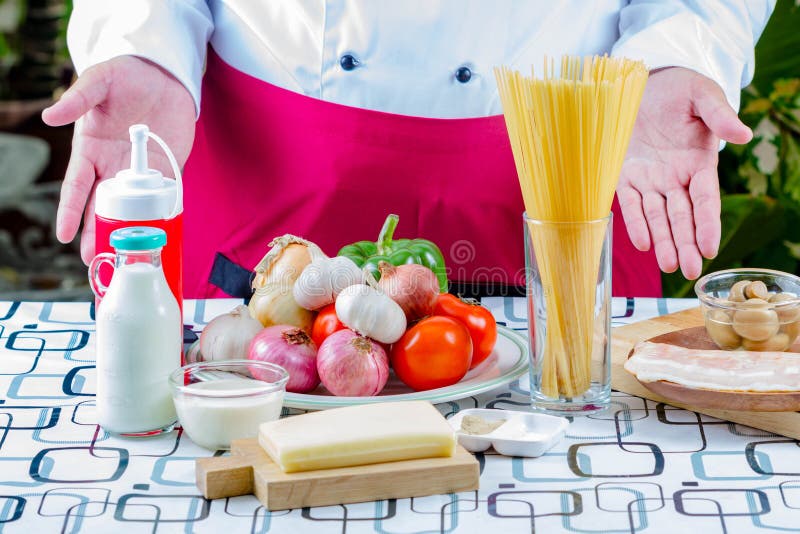 Spaghetti Recipes stock image. Image of pepper, lunch - 83911867