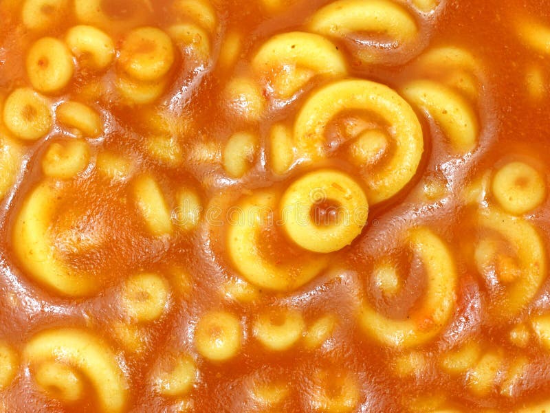 Spaghetti Rings Close View stock image. Image of pasta - 17467681