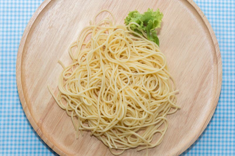 Spaghetti without Sauce with Fork Stock Photo - Image of isolated ...