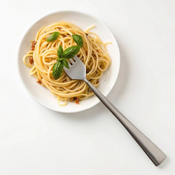 Spaghetti Server with Long Handle and Forked End Stock Illustration ...
