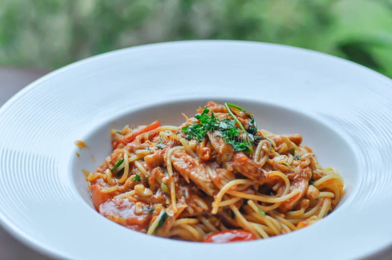Spaghetti or Shell Spaghetti ,pasta Stock Image - Image of fusion ...