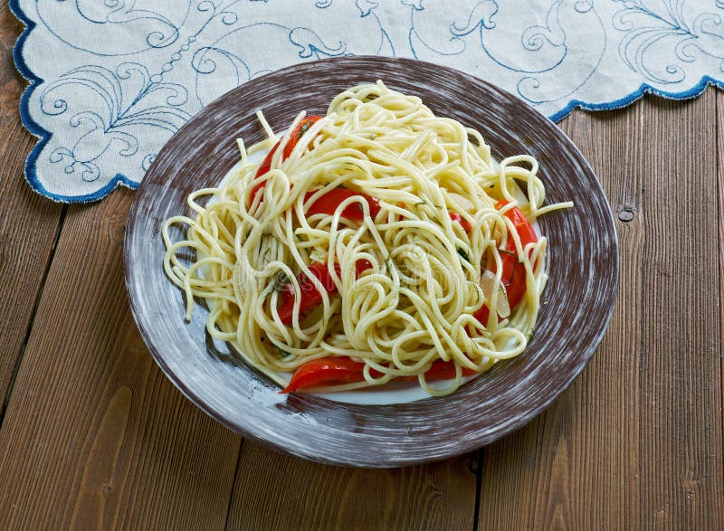 Spaghetti with Spanish Flavours Stock Photo - Image of flavours, pasta ...