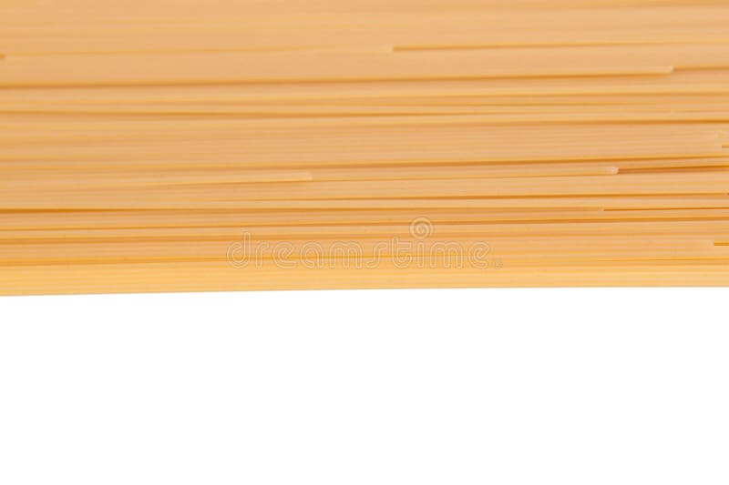 Spaghetti Spread Out on a White Surface Stock Photo - Image of ...