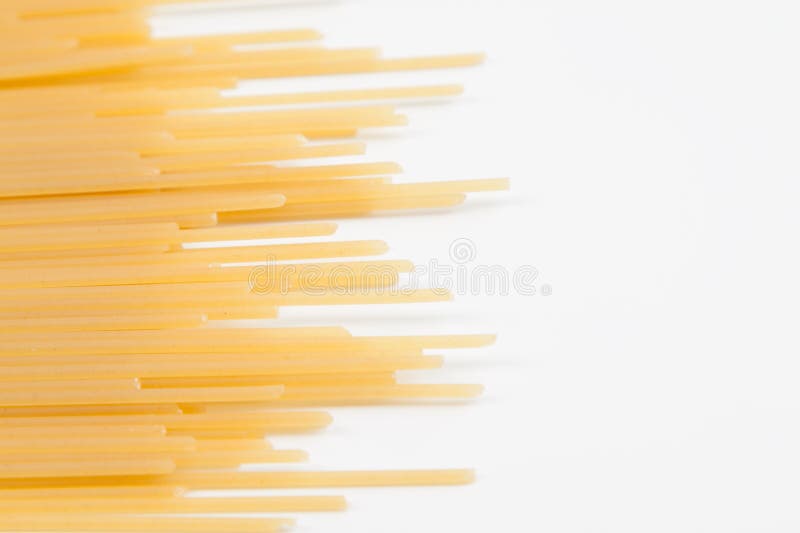 Spaghetti Spread Out on a White Surface Stock Image - Image of italy ...