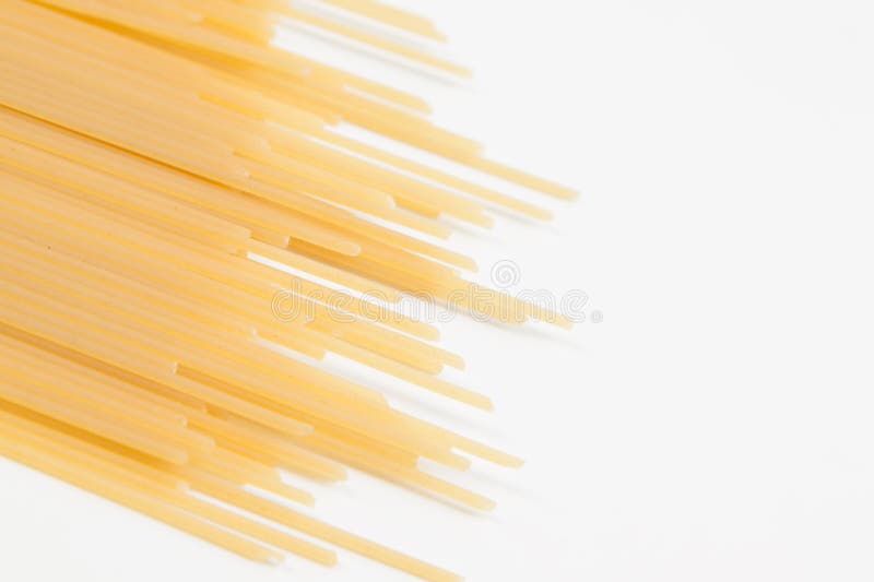 Spaghetti Spread Out on a White Surface Stock Image - Image of italy ...