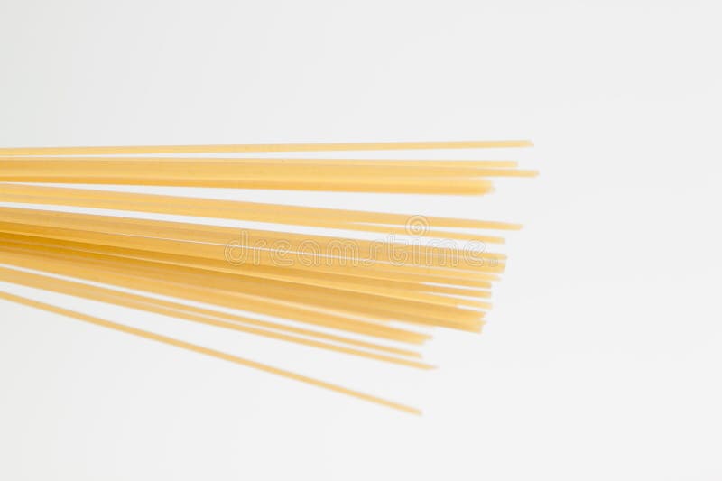 Spaghetti Spread Out on a White Surface Stock Image - Image of culinary ...
