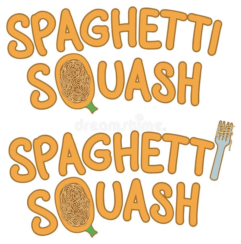 Spaghetti squash logo stock vector. Illustration of restaurant - 148694702