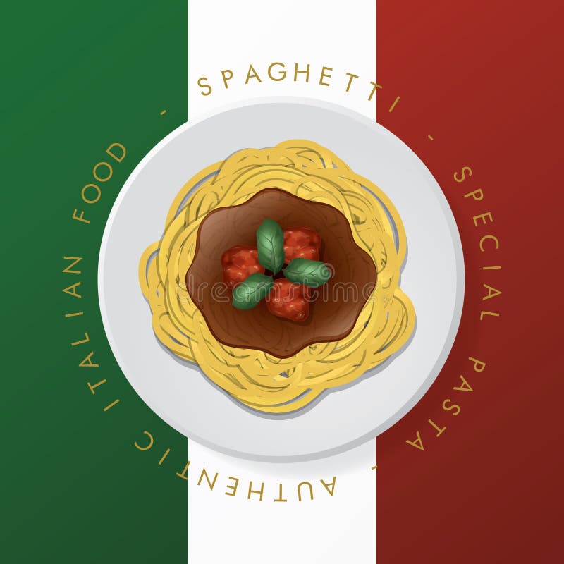 Spaghetti. Vector Illustration Decorative Design Stock Vector ...