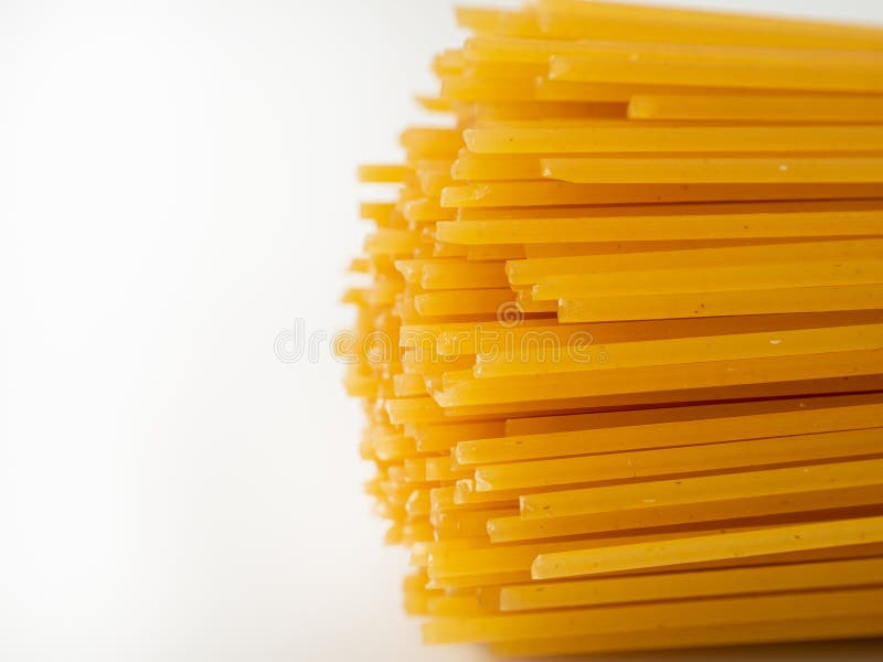 Spaghetti on a White Background. Stock Photo - Image of studio, italian ...